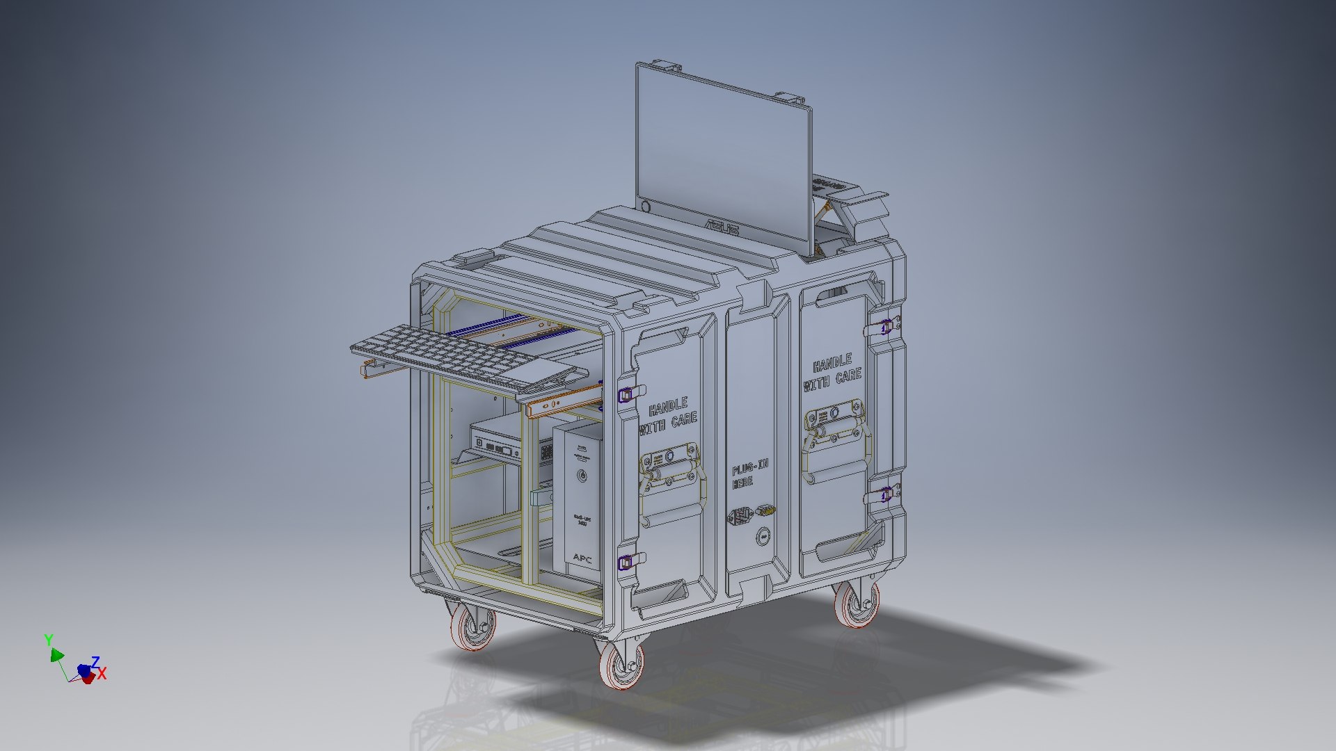 3D Console Box Of Gaming Computer With Military Concept - TurboSquid ...