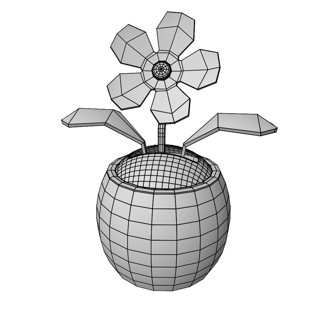 plant 3d obj