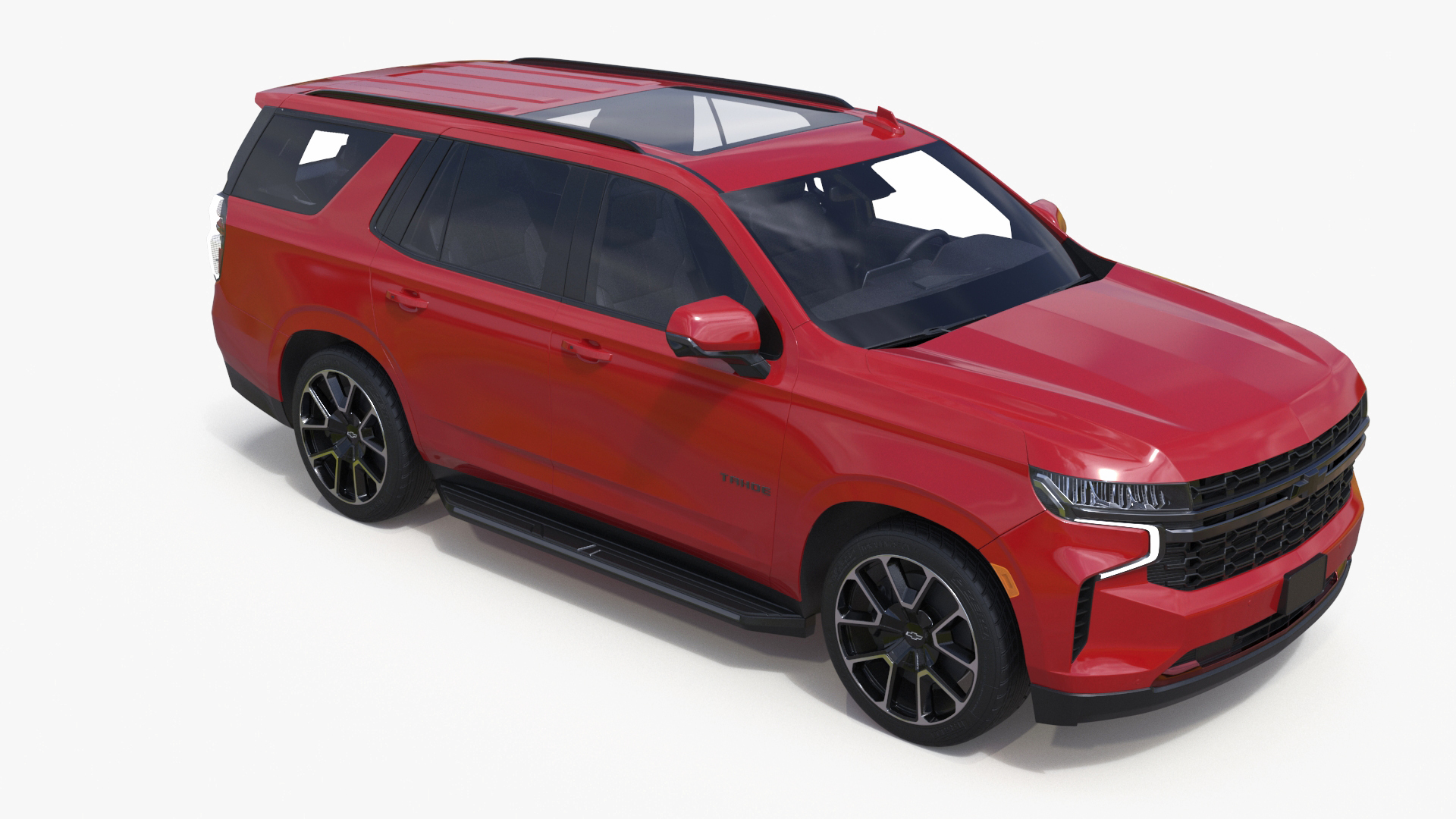 Red SUV Chevrolet Tahoe 2024 Simplified 3D Model - TurboSquid 2320412