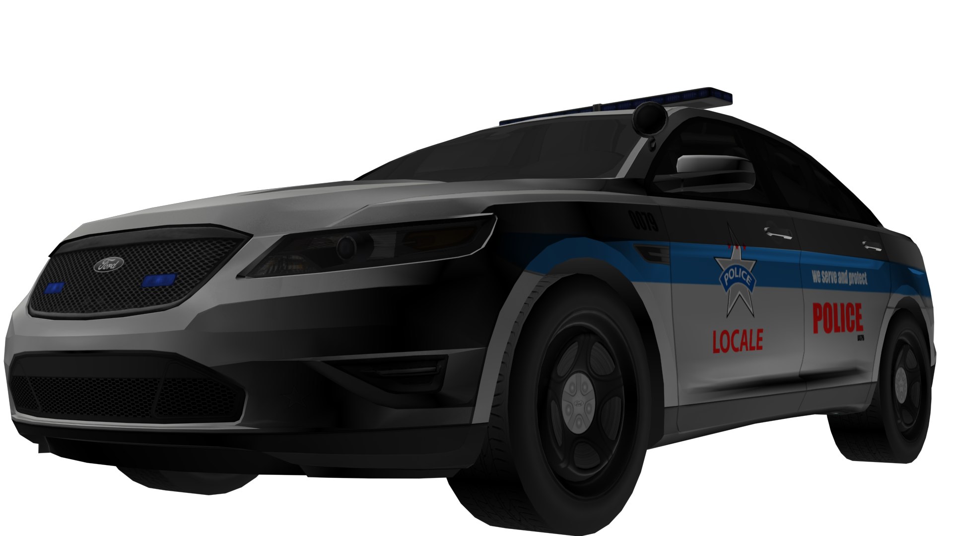 Police Car 3D model - TurboSquid 1813390