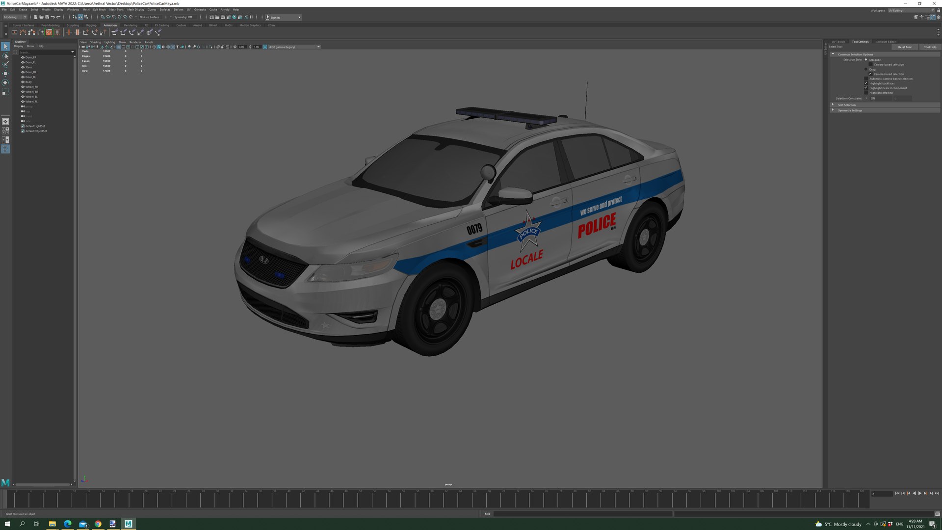 Police Car 3D model - TurboSquid 1813390