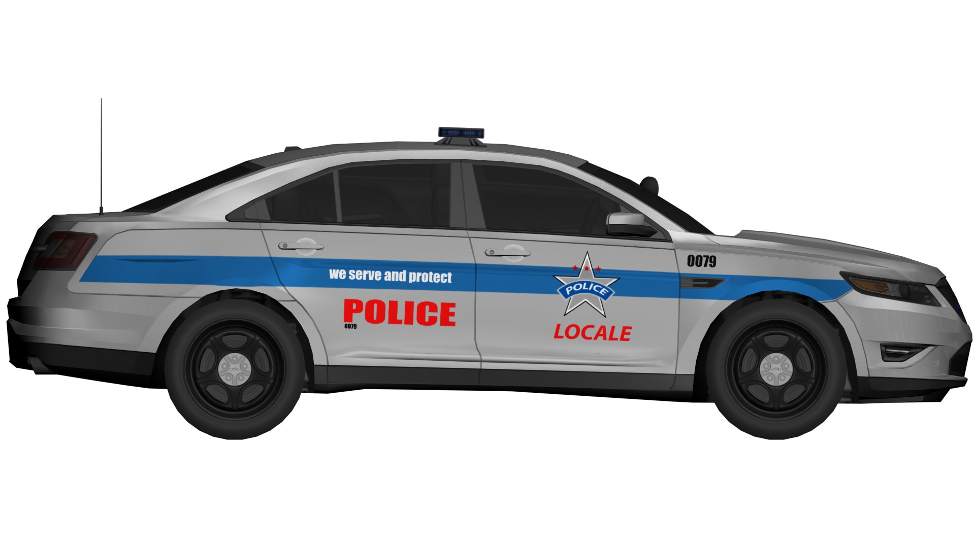 Police Car 3D model - TurboSquid 1813390