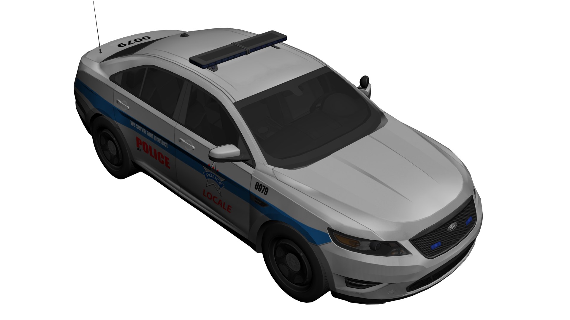 Police Car 3D model - TurboSquid 1813390