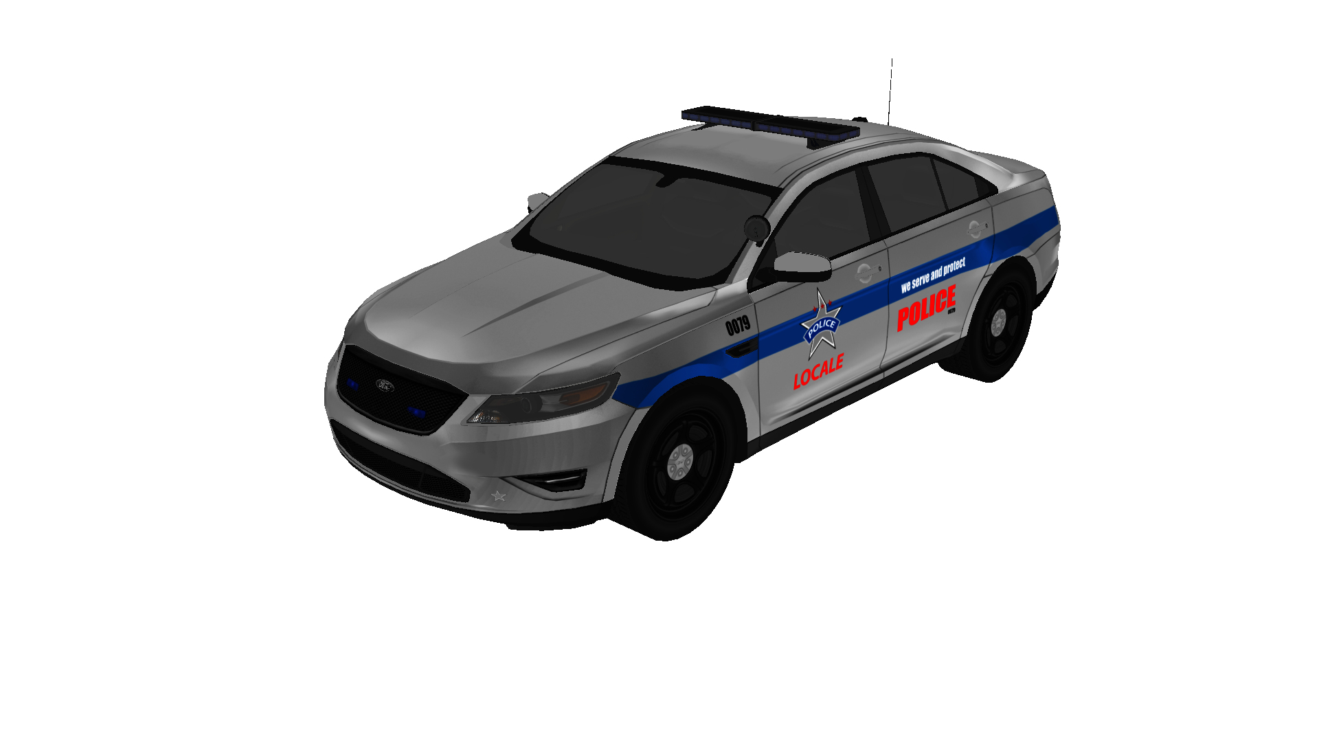 Police Car 3D model - TurboSquid 1813390