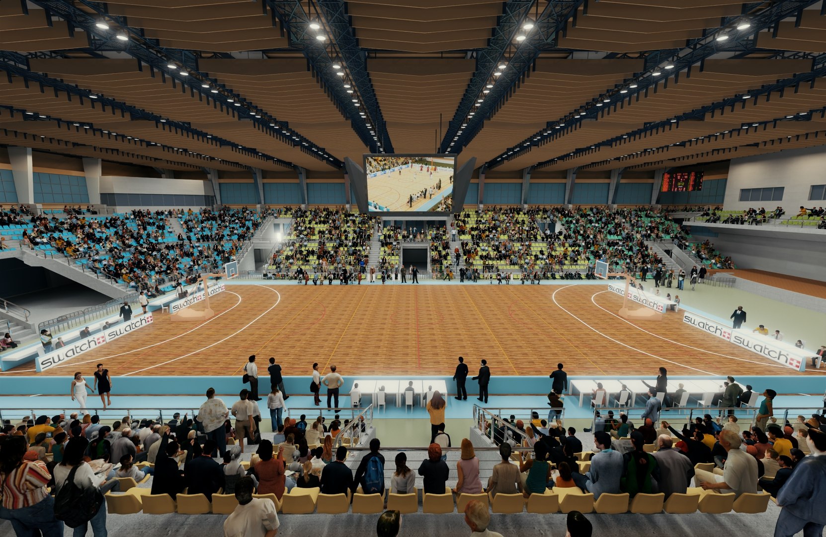 Indoor Basketball Arena 3D Model 3D Model - TurboSquid 2511413