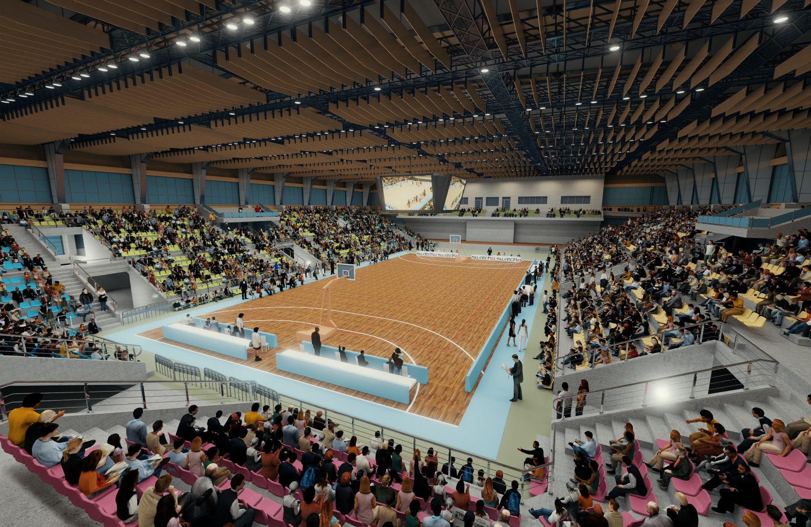 Indoor Basketball Arena 3D Model 3D Model - TurboSquid 2511413