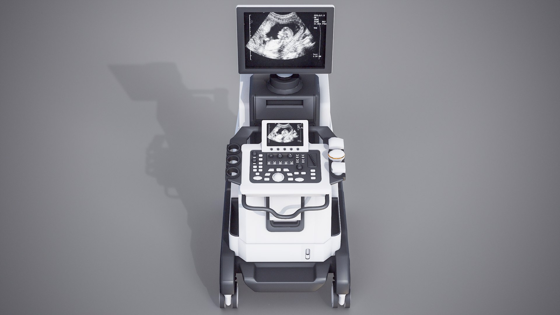 3D Ultrasound Scanner SIUI Apogee 3800 PBR model - TurboSquid 2086181
