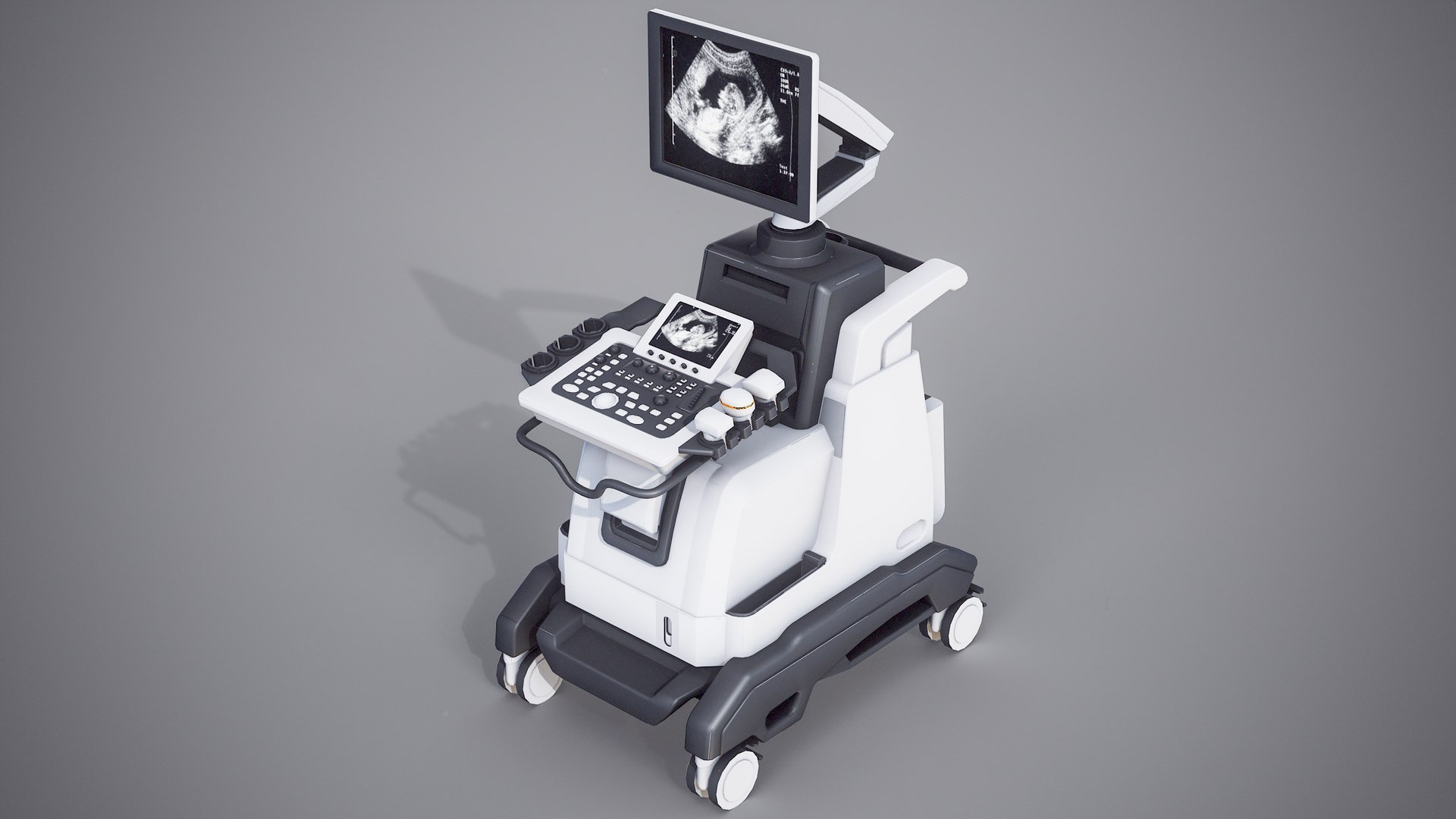 3D Ultrasound Scanner SIUI Apogee 3800 PBR model - TurboSquid 2086181