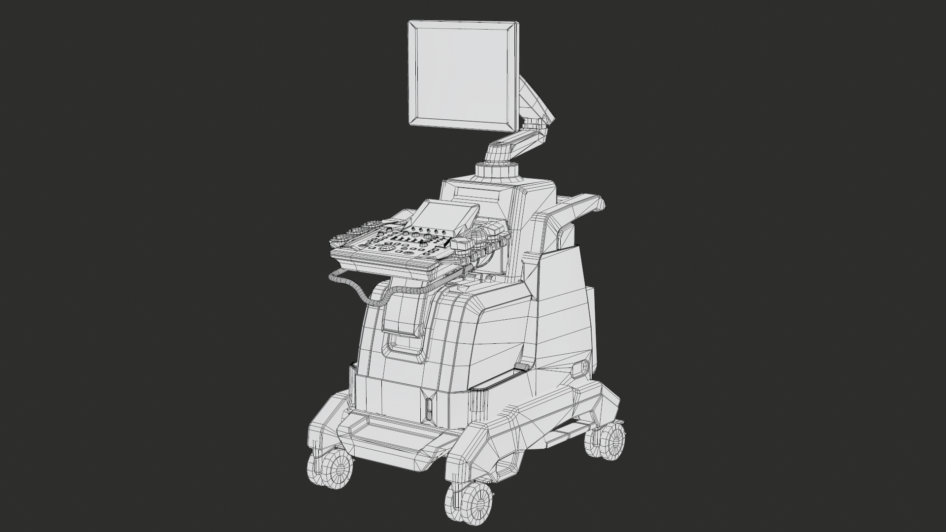 3D Ultrasound Scanner SIUI Apogee 3800 PBR model - TurboSquid 2086181