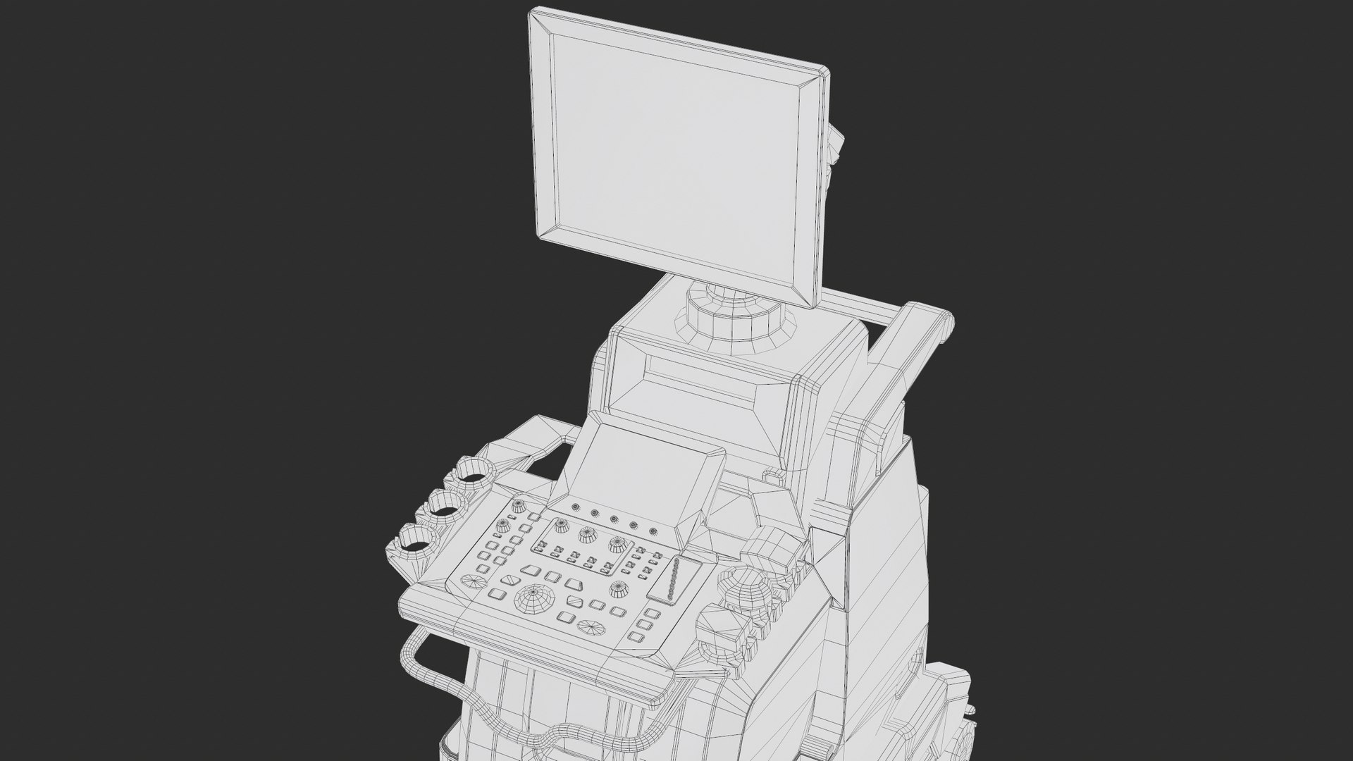 3D Ultrasound Scanner SIUI Apogee 3800 PBR model - TurboSquid 2086181