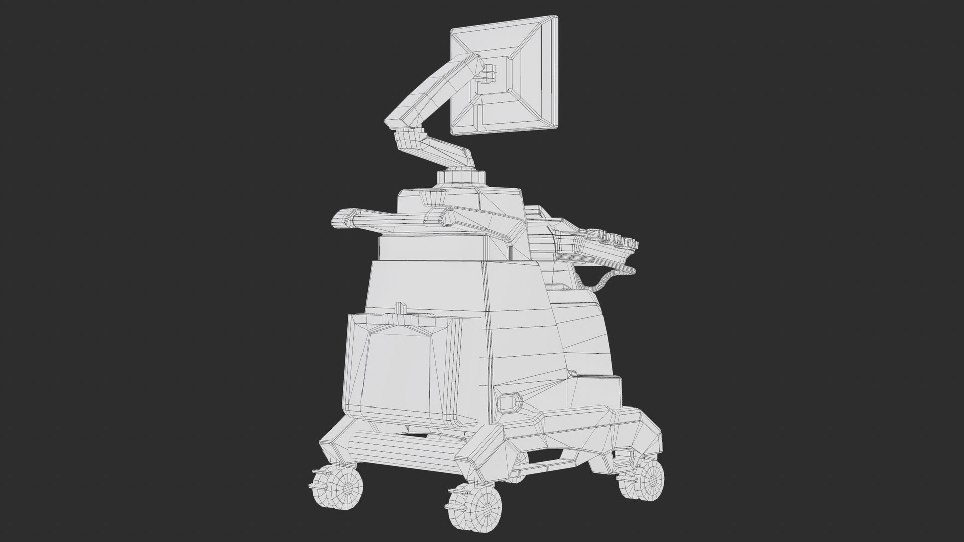 3D Ultrasound Scanner SIUI Apogee 3800 PBR model - TurboSquid 2086181