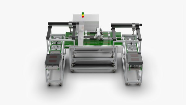 modelo 3d Fully Automatic Loading and Unloading Tray Inkjet Code Scanning Machine - TurboSquid ...