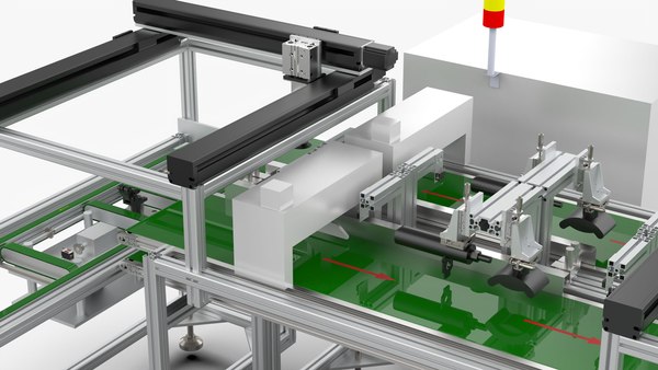 modelo 3d Fully Automatic Loading and Unloading Tray Inkjet Code Scanning Machine - TurboSquid ...