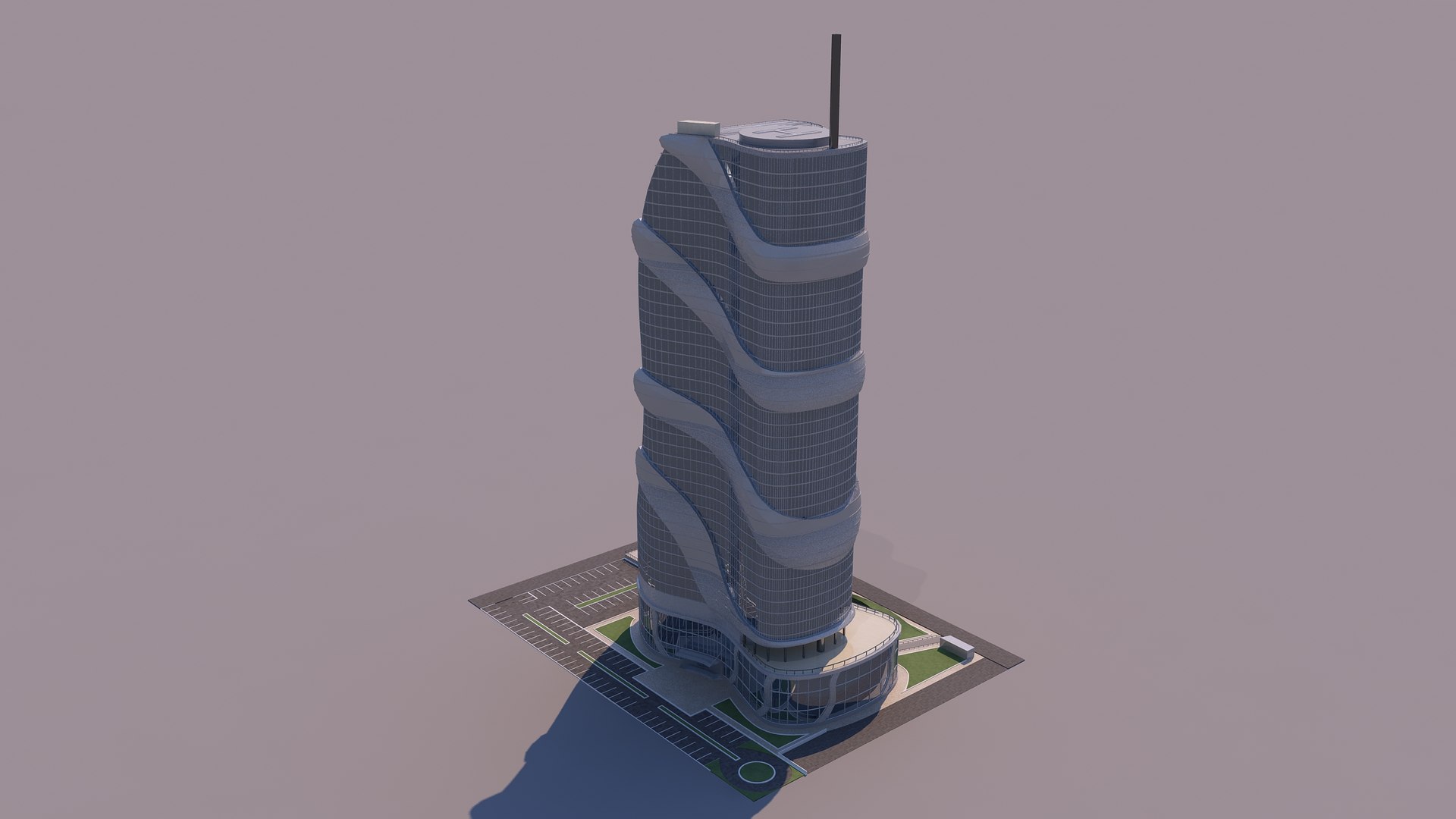 3D Model 0181 - Skyscraper Architecture 3D Project - 2D Drawings ...
