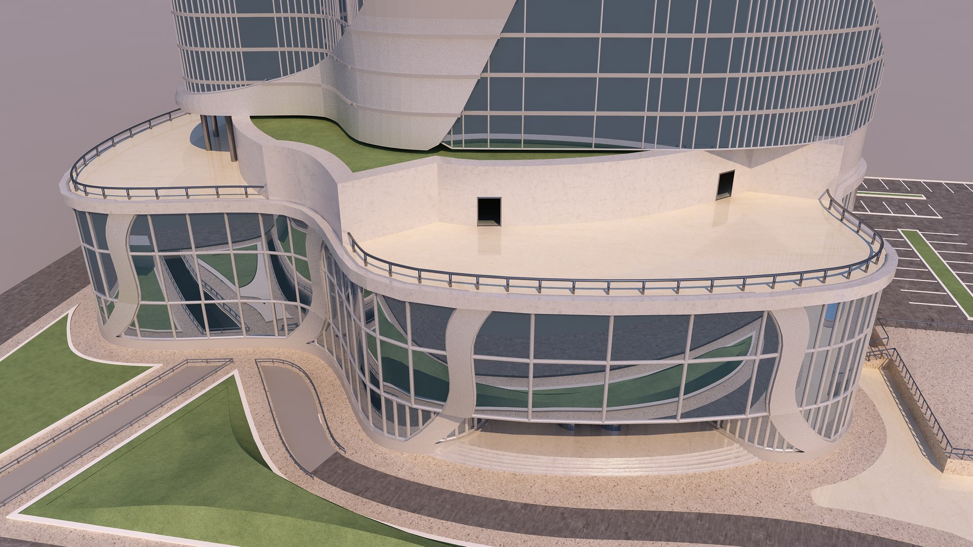 3D Model 0181 - Skyscraper Architecture 3D Project - 2D Drawings ...