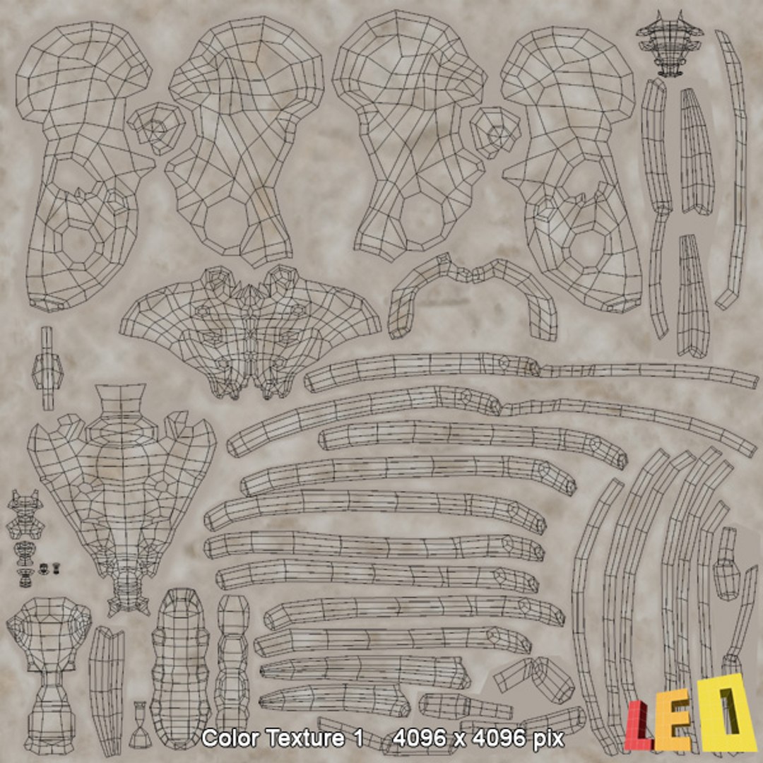 rib cage vertebra 3d 3ds