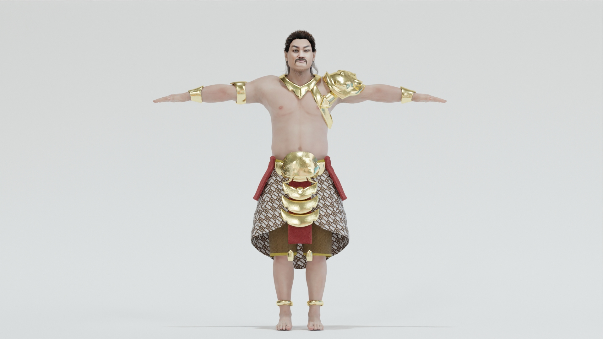 Majapahit Inspired Southeast Asian Royal Warrior Gajah Mada 3D Model ...