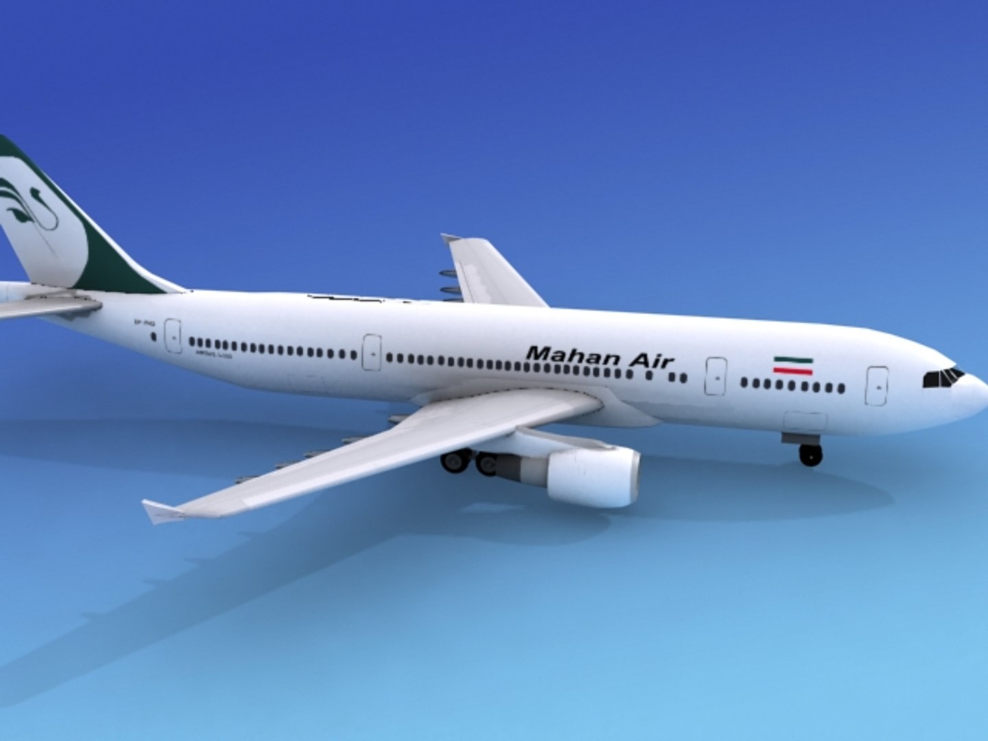 3d Model Airline Airbus A300 Air