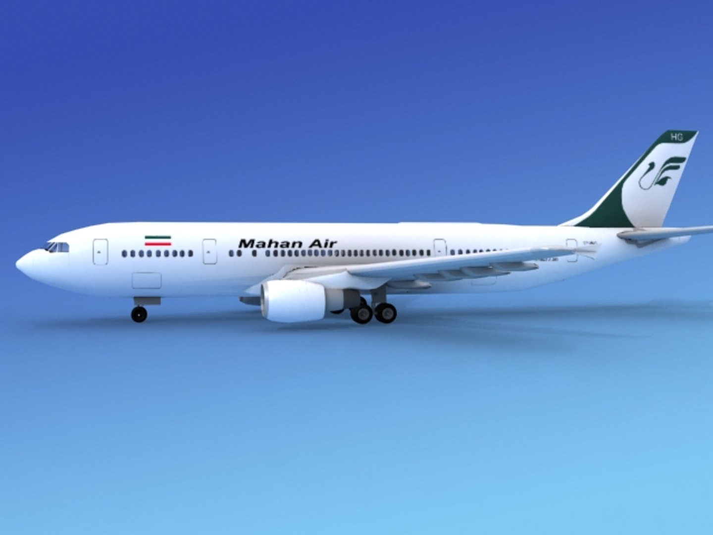 3d Model Airline Airbus A300 Air