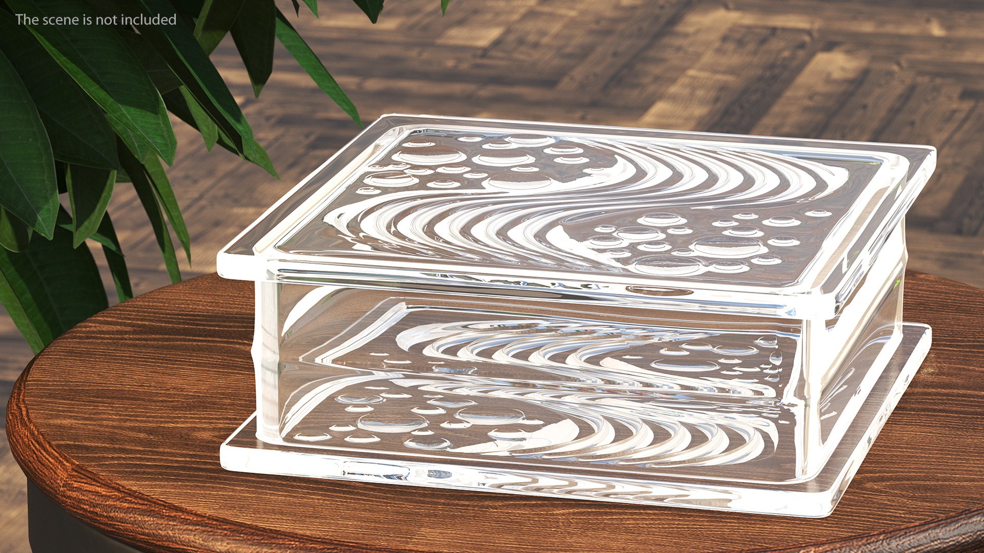 3D Model Square Glass Block Ocean View - TurboSquid 1830141