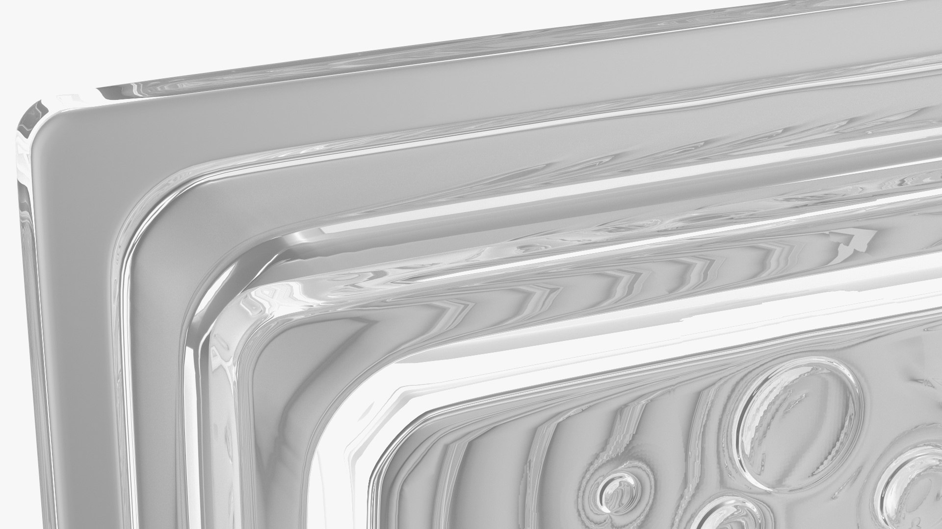 3D Model Square Glass Block Ocean View - TurboSquid 1830141