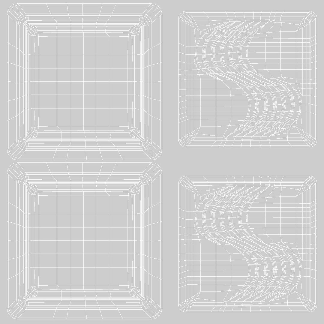 3D Model Square Glass Block Ocean View - TurboSquid 1830141