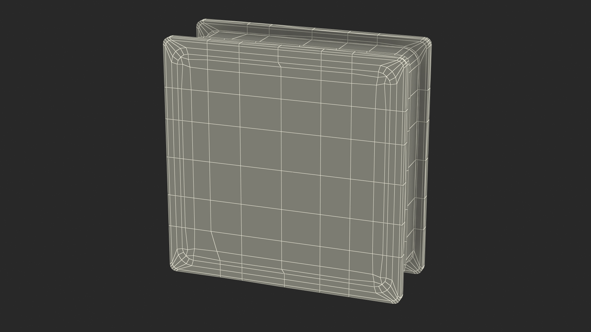 3D Model Square Glass Block Ocean View - TurboSquid 1830141