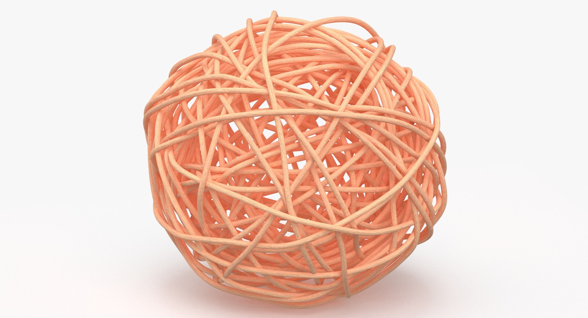 Prop 23 Rattan Balls Size 01 Cream Beige and Brown 3D model ...