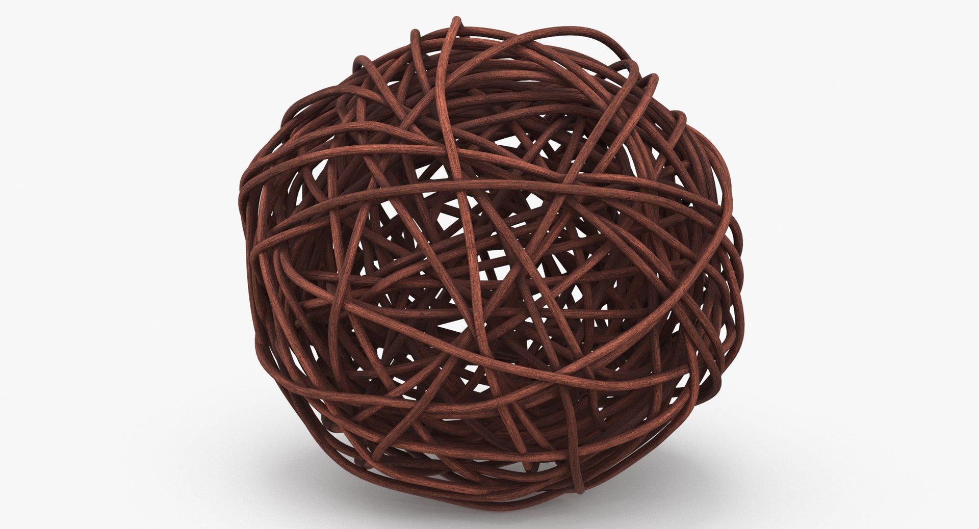 Prop 23 Rattan Balls Size 01 Cream Beige and Brown 3D model ...