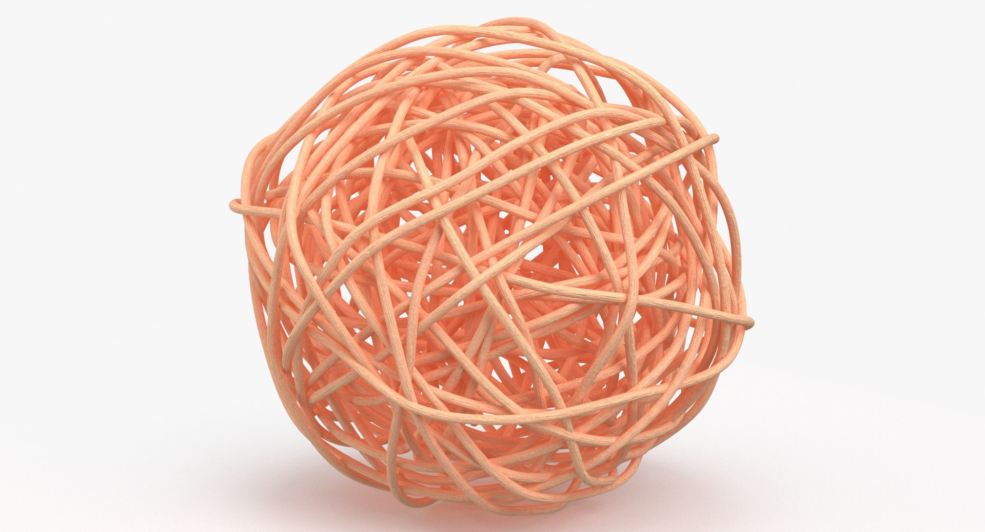 Prop 23 Rattan Balls Size 01 Cream Beige and Brown 3D model ...