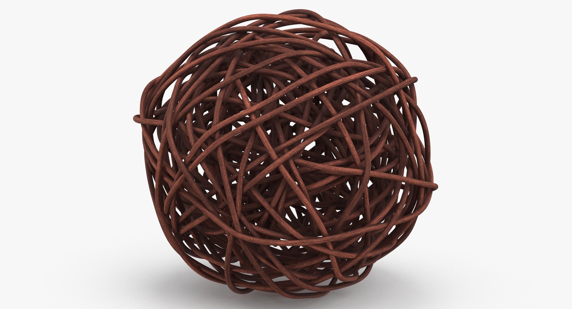 Prop 23 Rattan Balls Size 01 Cream Beige and Brown 3D model ...