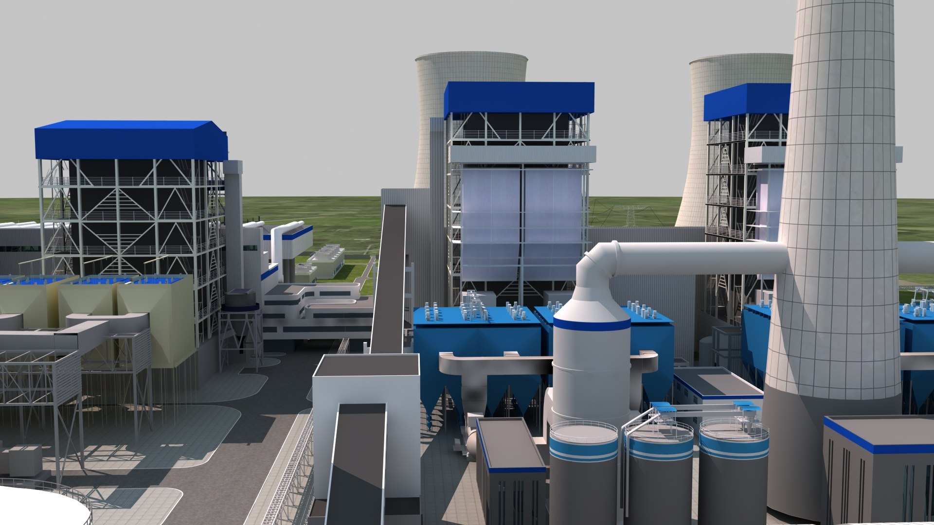 3D Model Power Station - TurboSquid 2392496