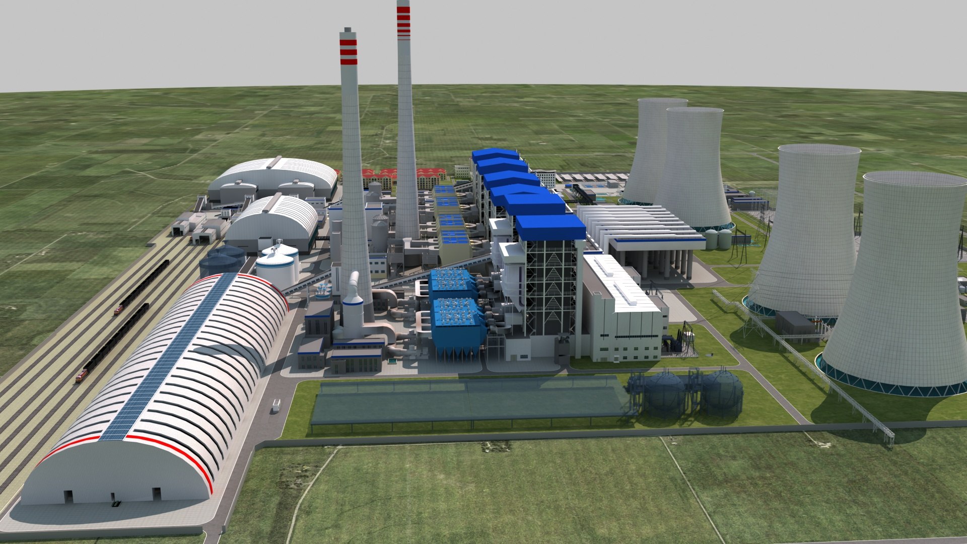 3D Model Power Station - TurboSquid 2392496