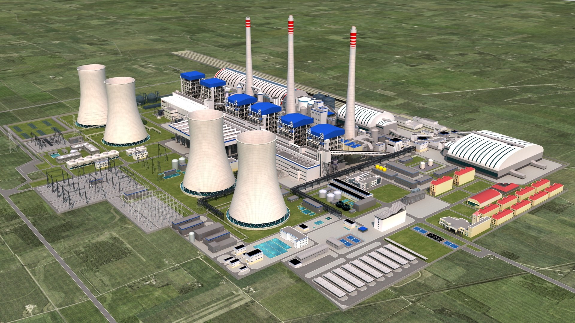 3D Model Power Station - TurboSquid 2392496