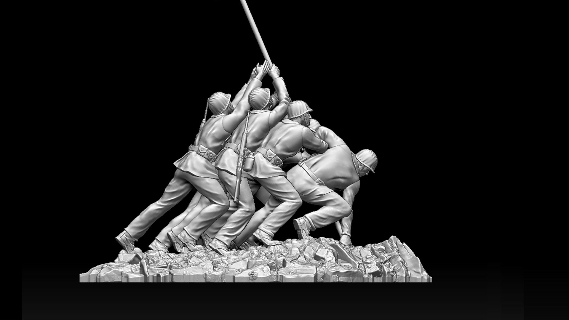 Marine Corps War Memorial 3d Turbosquid 2122398