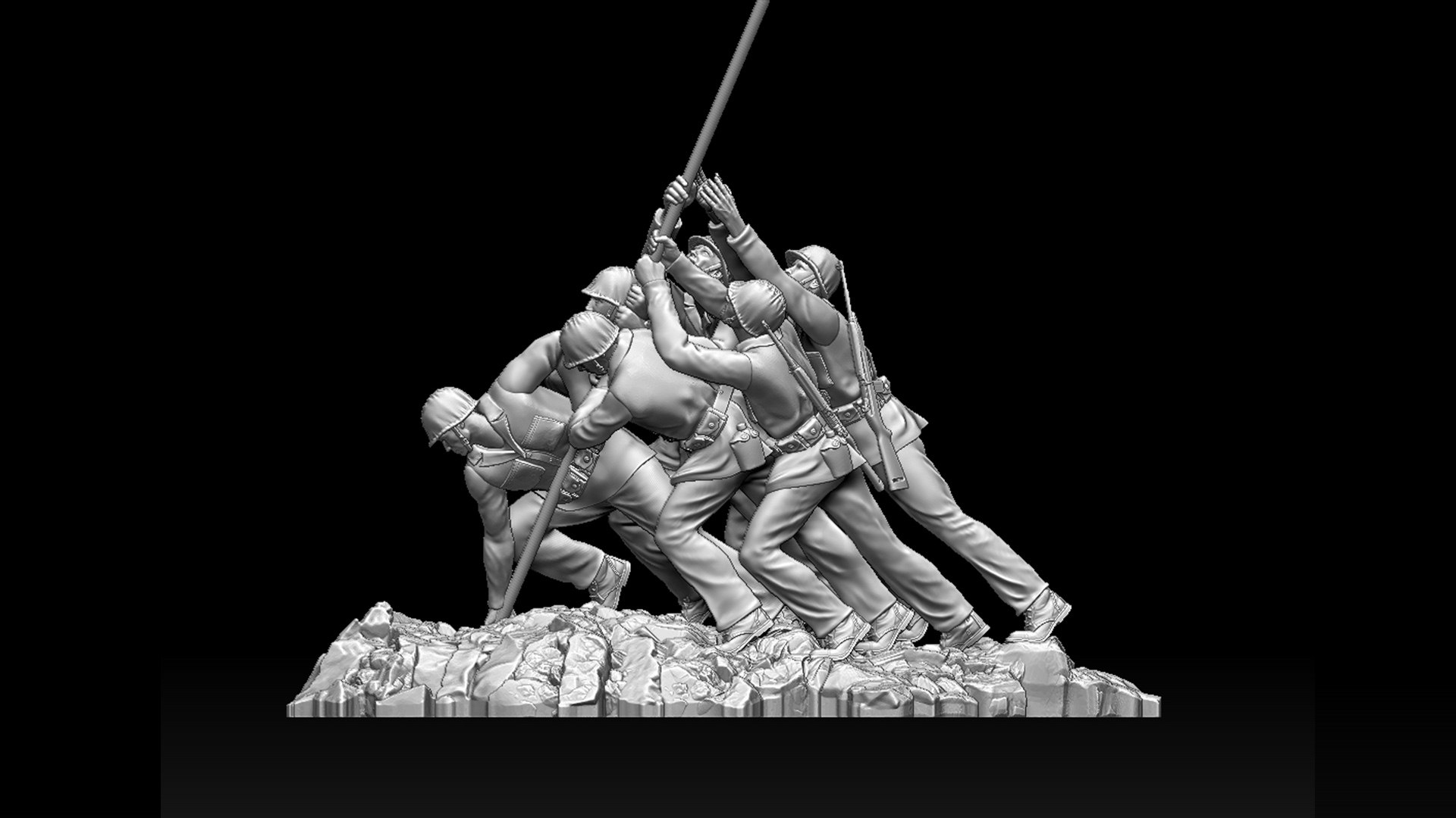 MARINE CORPS WAR MEMORIAL 3D - TurboSquid 2122398