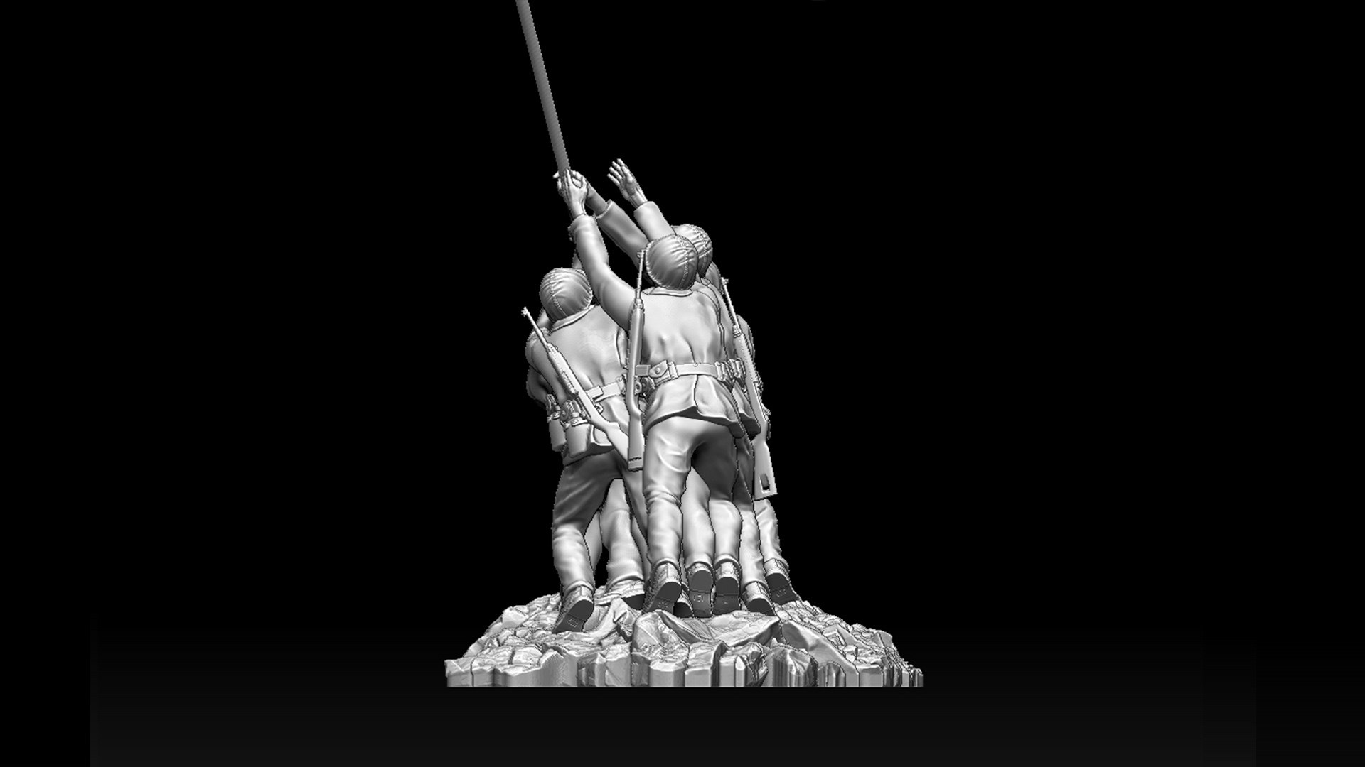 MARINE CORPS WAR MEMORIAL 3D - TurboSquid 2122398