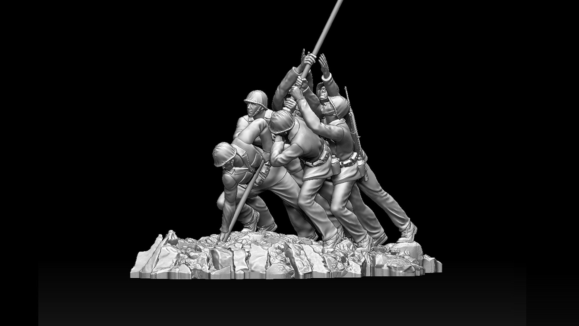 Marine Corps War Memorial 3d Turbosquid 2122398