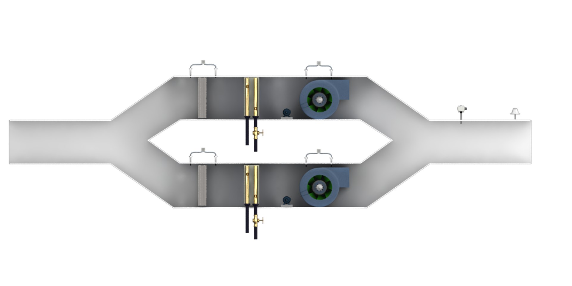 3D Ahu Duel Duct Supply Model - TurboSquid 1270058