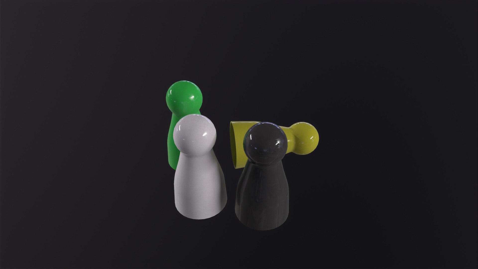3D Board Game Pawns - TurboSquid 2127270