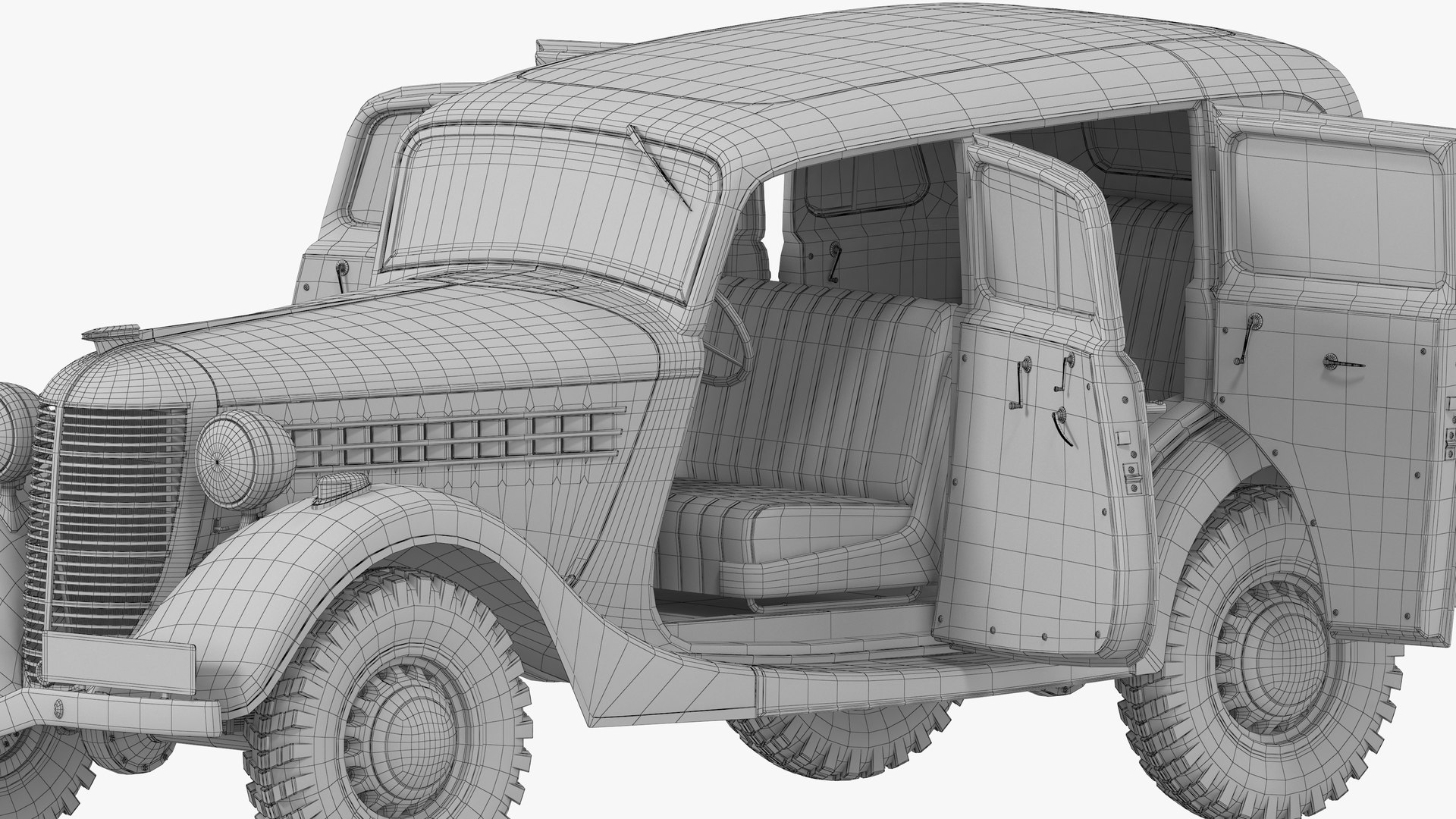 Gaz 61 3D Model - TurboSquid 1685109