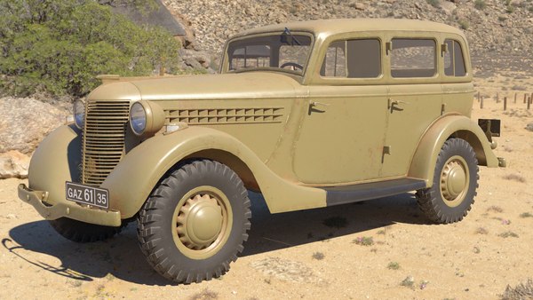 Gaz 61 3D model - TurboSquid 1685109