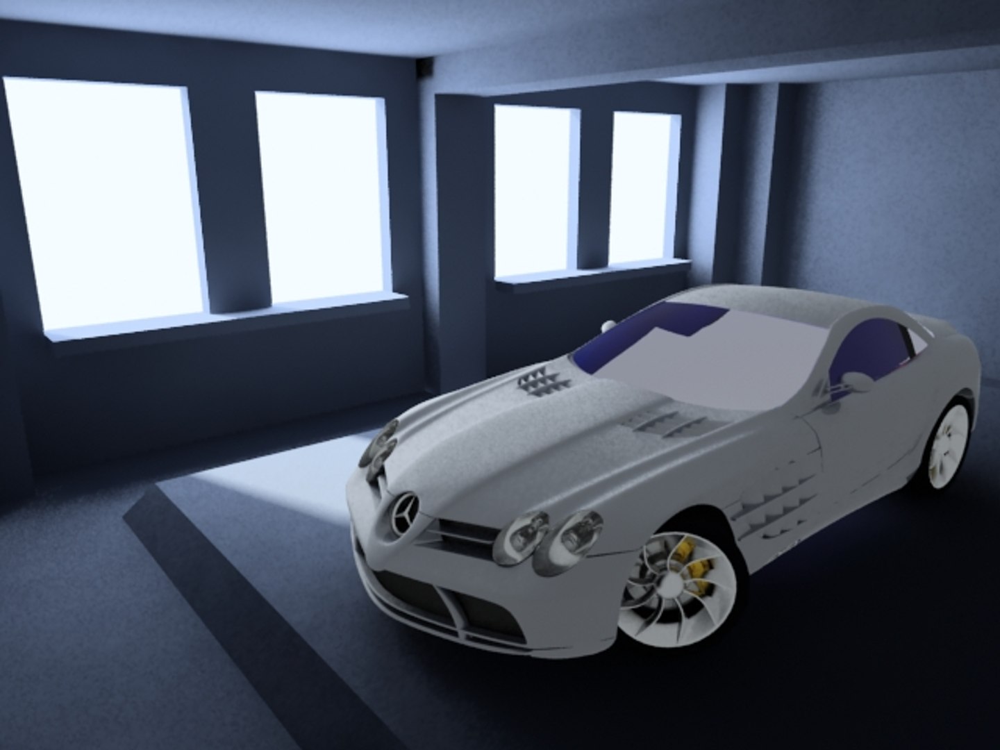 Mercedes Slr 3d Model
