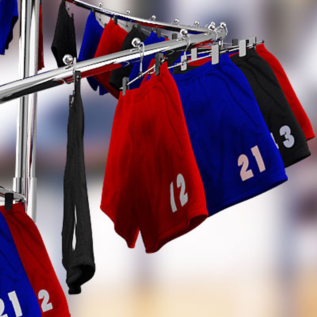 Retail Clothing Rack Shorts Max