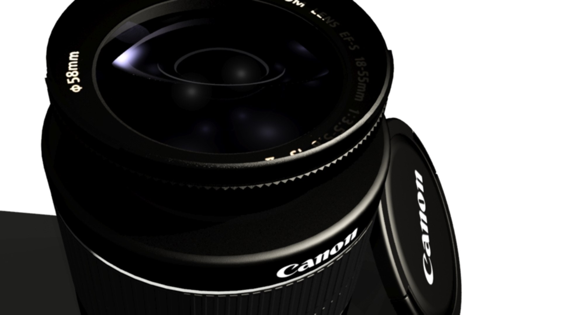 3d lens canon ef-s model
