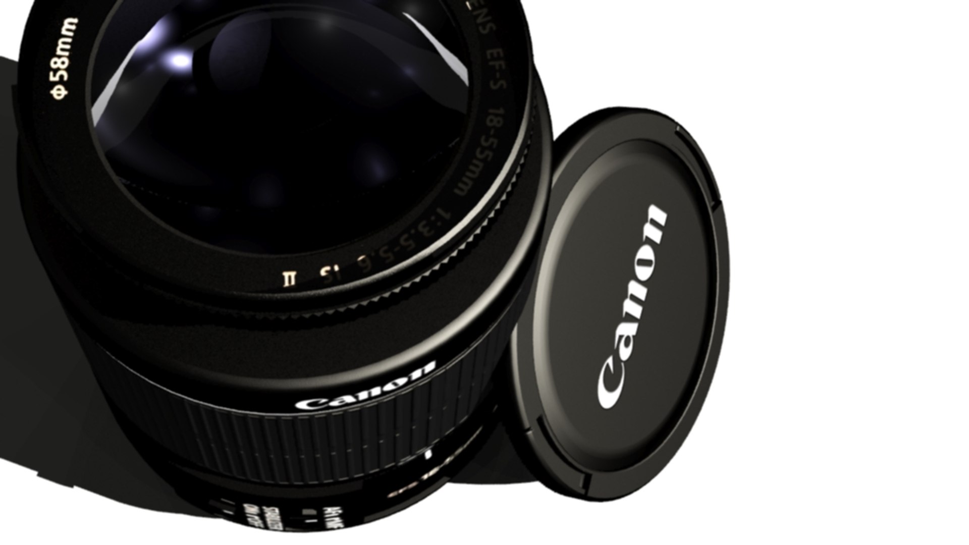 3d lens canon ef-s model