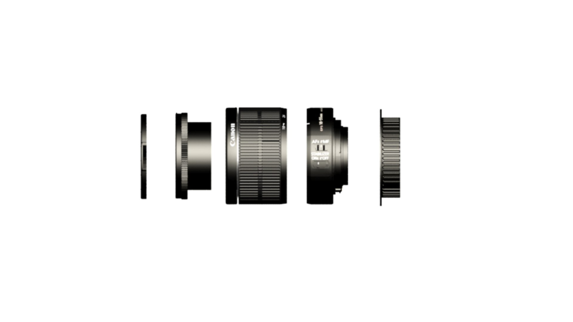 3d lens canon ef-s model