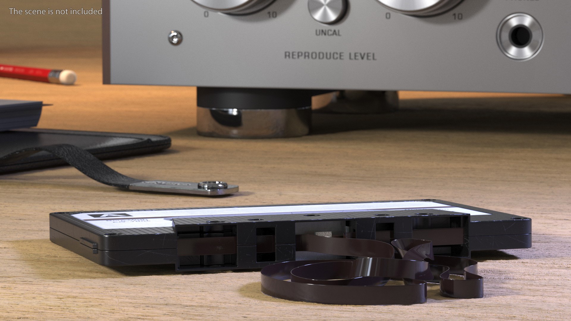 3D Model Cassette Tape With Unwound Film - TurboSquid 1987636