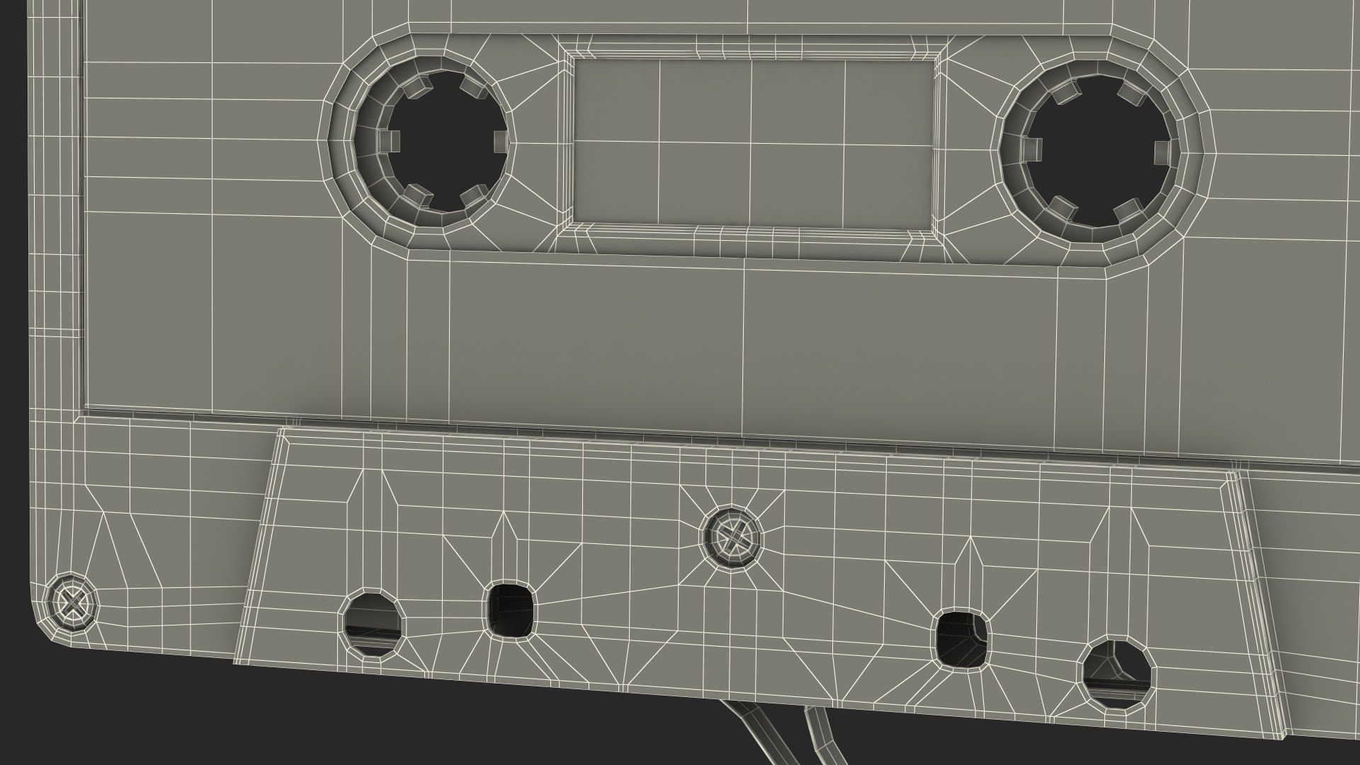 3D model Cassette Tape with Unwound Film - TurboSquid 1987636