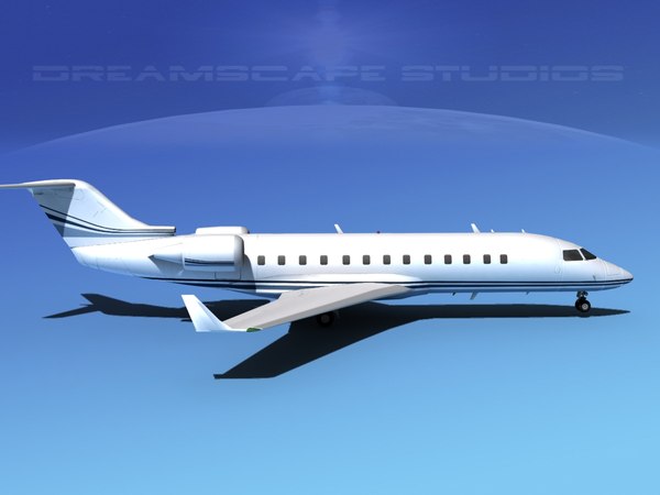 turbines challenger 850 bombardier 3d max
